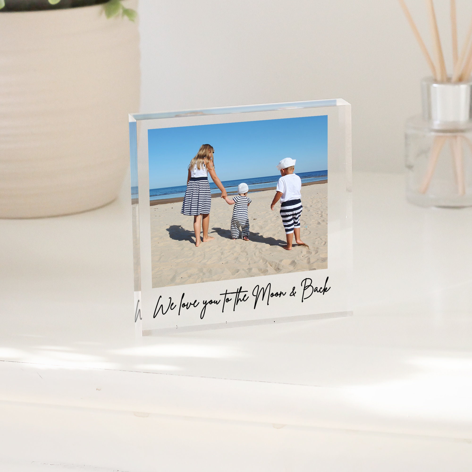 Personalised Photo Block Freestanding Photo Gift Custom - Etsy