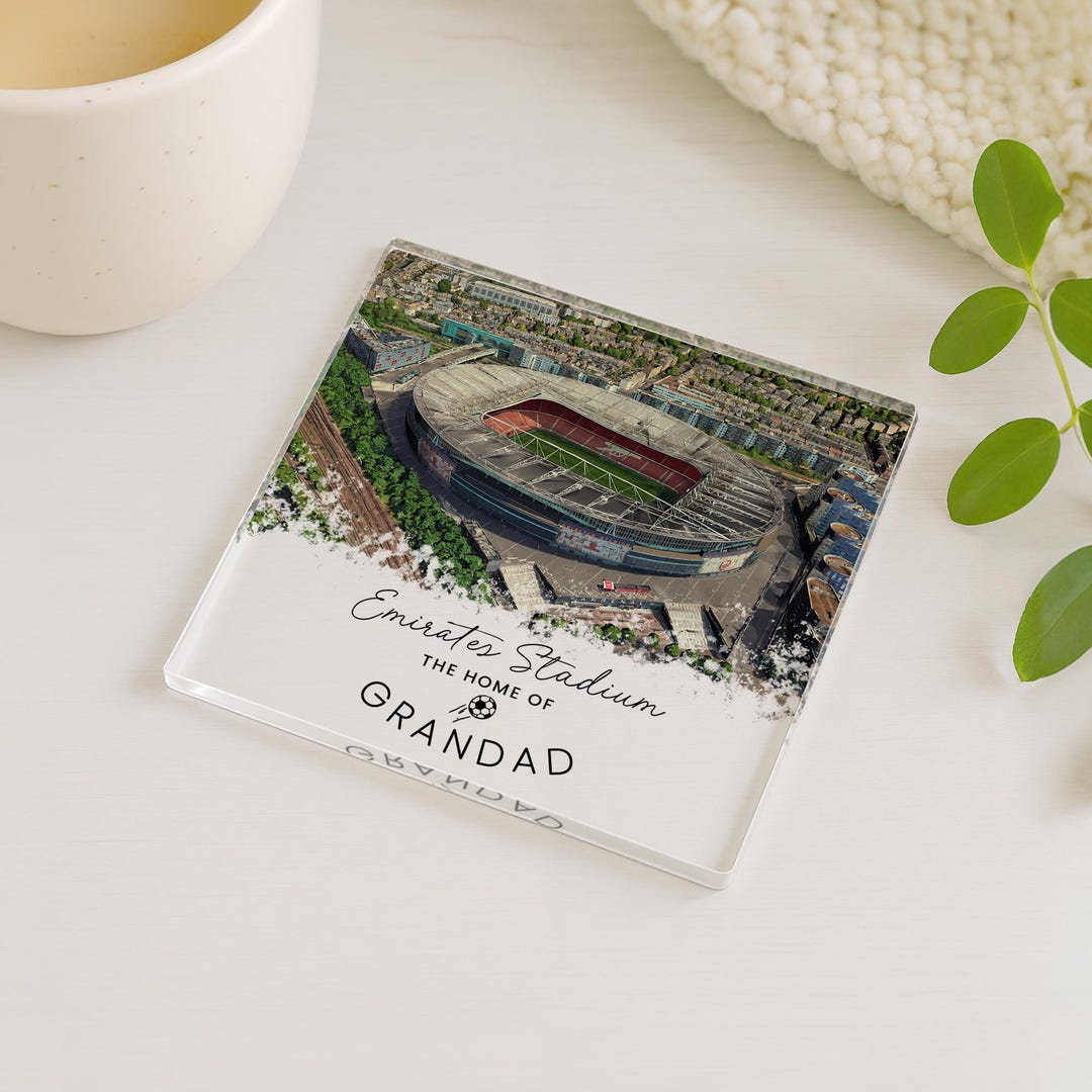 Personalised Arsenal Football Coaster, Emirates Stadium Coaster, Daddy ...