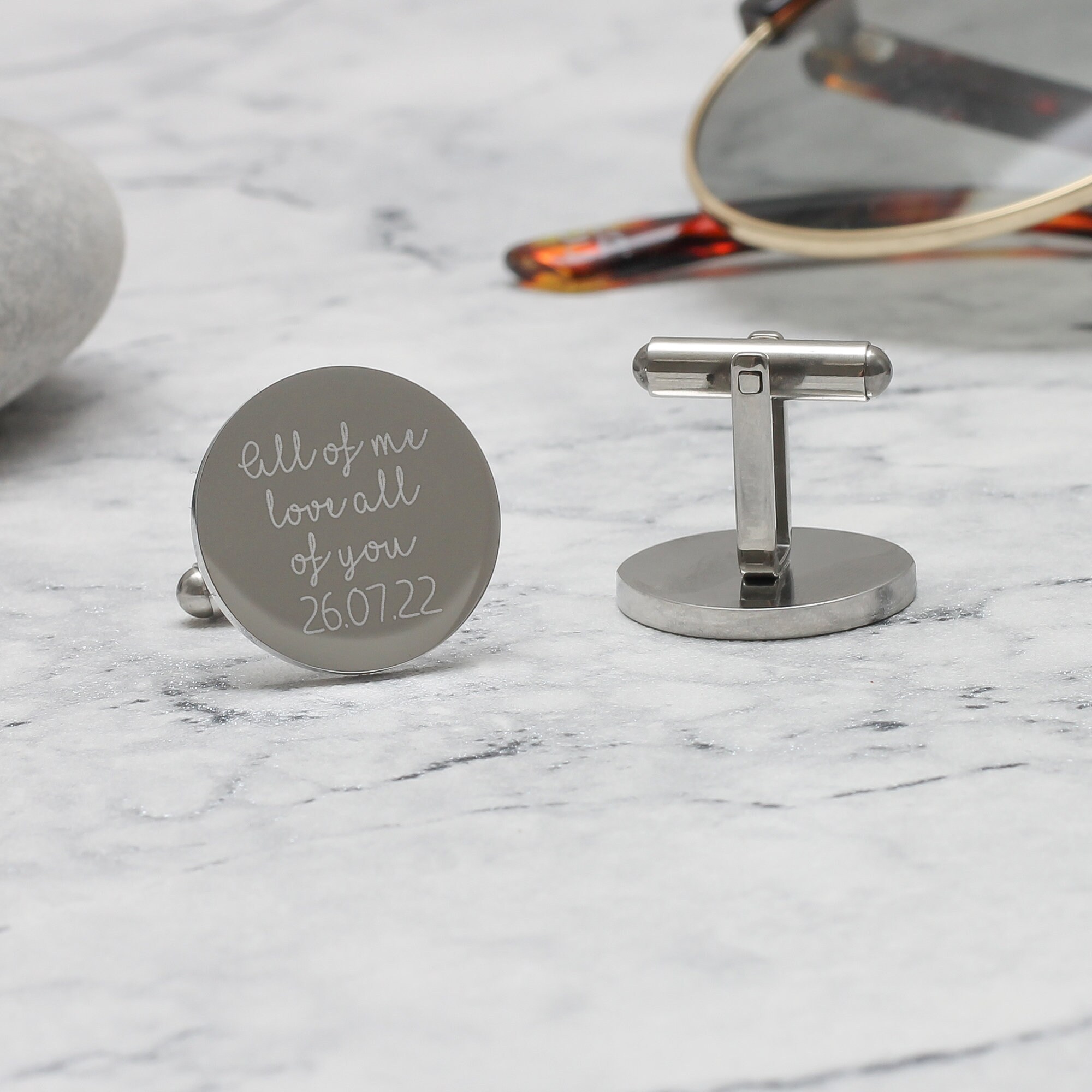 Personalised Engraved Cufflinks Your Custom Cufflinks Design - Etsy UK