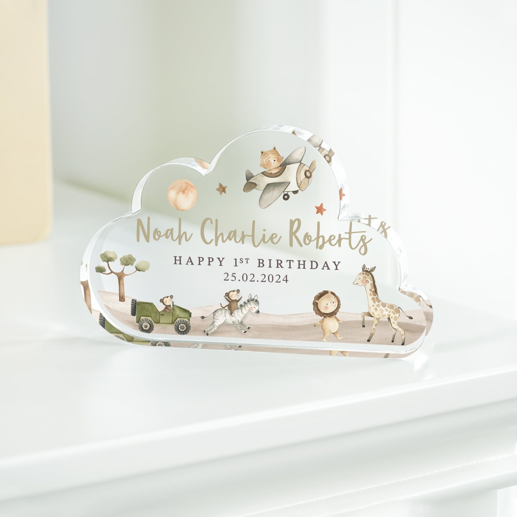 Personalised First Birthday Gift, 1st Birthday Gift Plaque, Baby Plaque ...