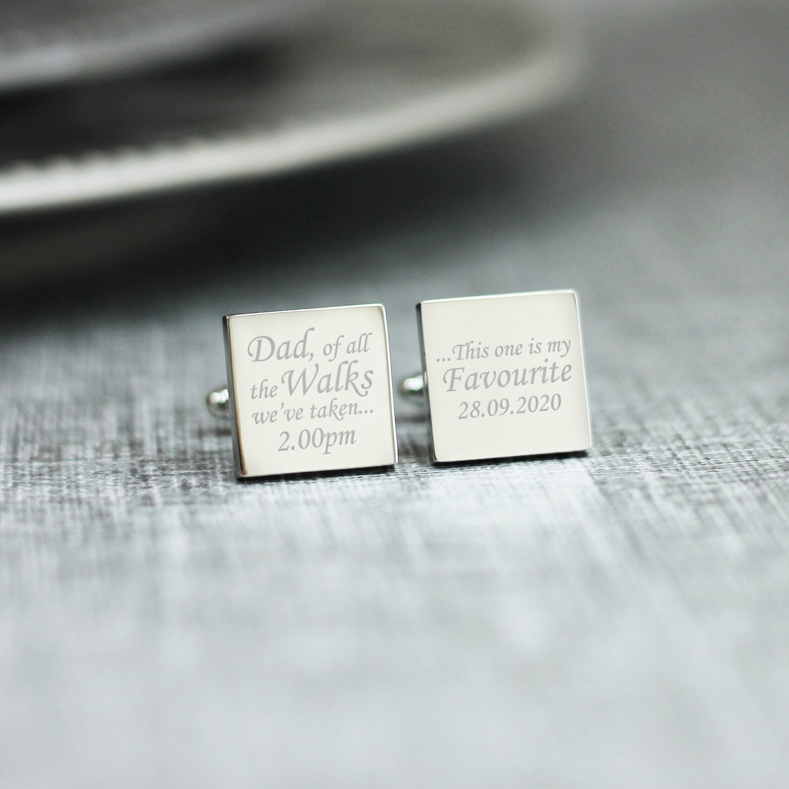 Personalised Engraved Cufflinks Your Custom Cufflinks Design - Etsy UK