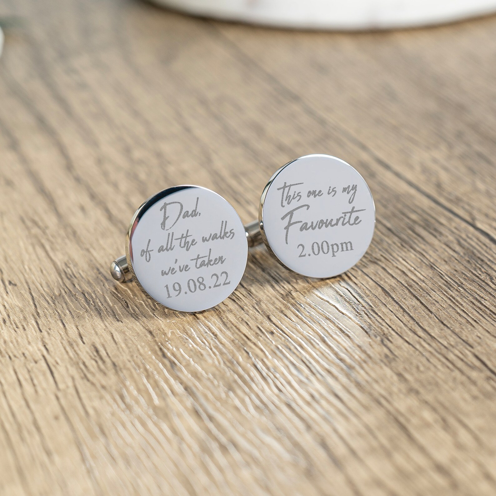 Personalised Engraved Father of the Bride Cufflinks Dad of All the ...