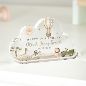 Personalised 1st Birthday Gift, Baby Plaque, First Birthday Keepsake ...