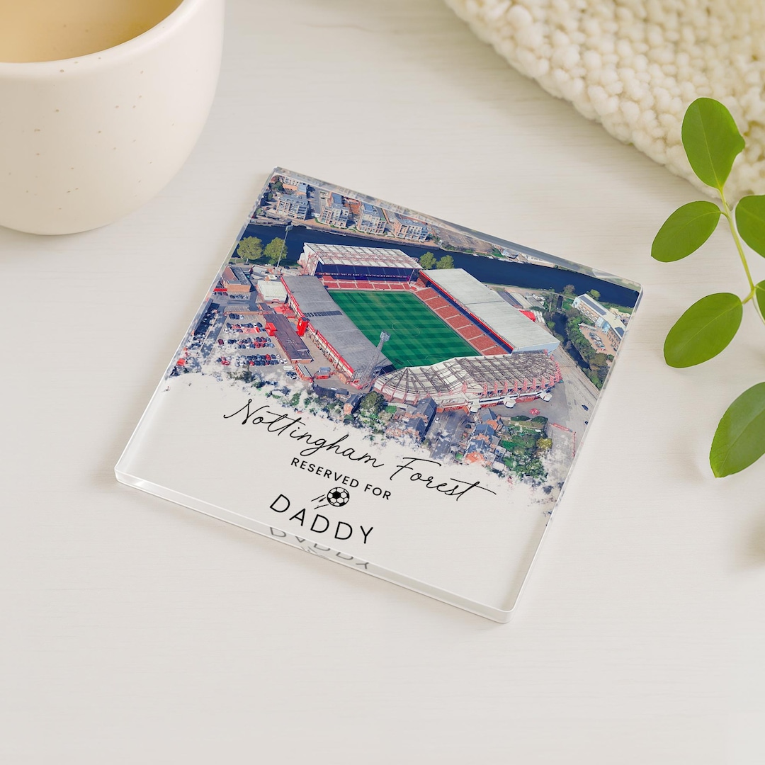 Personalised Nottingham Forest Coaster, City Ground Coaster, Daddy Gift ...