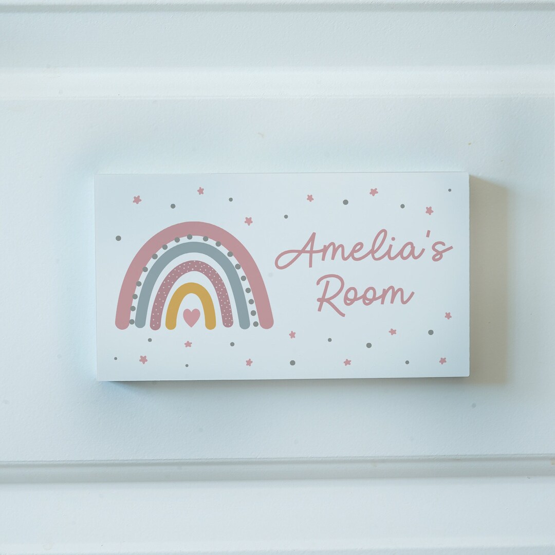 Personalised Baby Door Sign, Baby Girl Door Sign, Baby Nursery Door ...