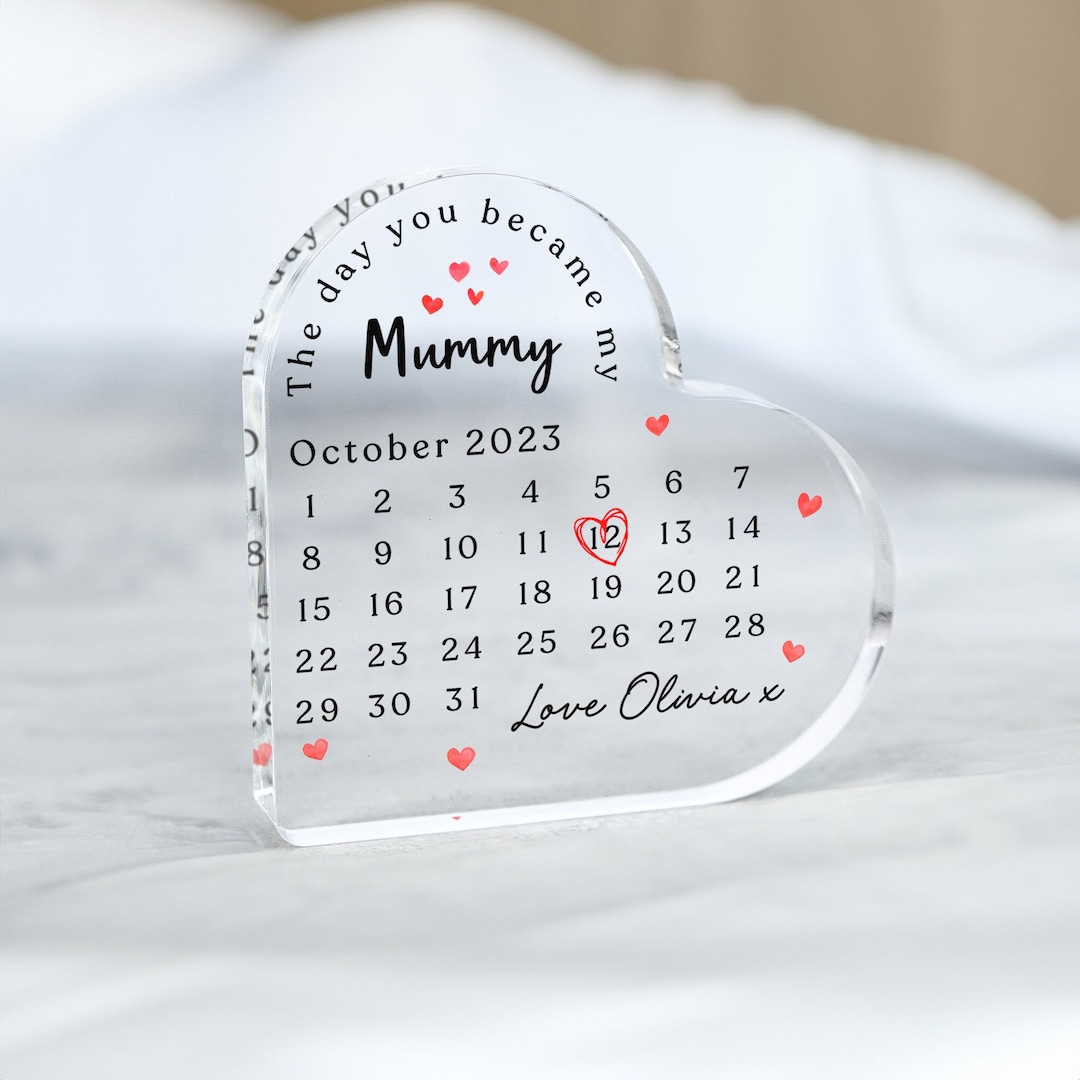 Personalised Day You Became My Mummy Plaque, 1st Mothers Day, Nanny ...