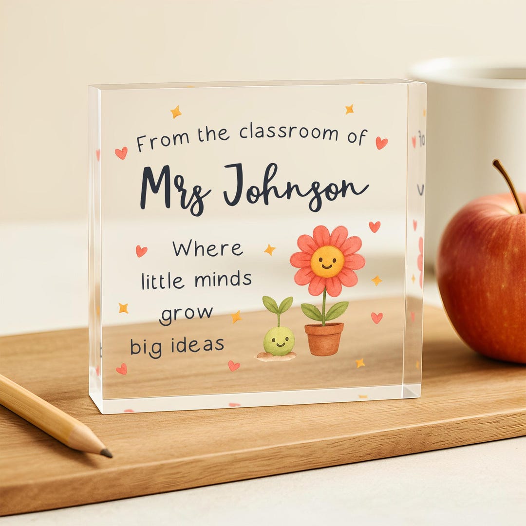 Personalised Teacher Classroom Gift, Teacher New Job Gift, Teacher New ...