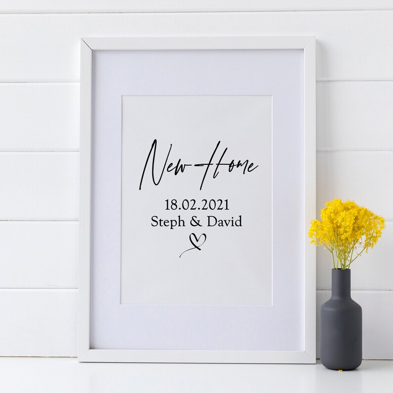 Personalised First Home Print First Home Gift Home Wall Art - Etsy UK