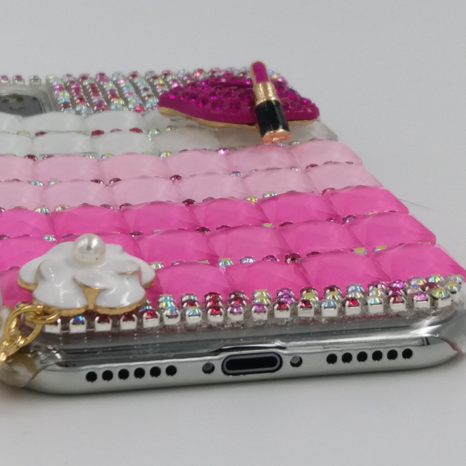 Bling Handmade Rhinestone Jewelled Crystals Diamond Clear Case | Etsy