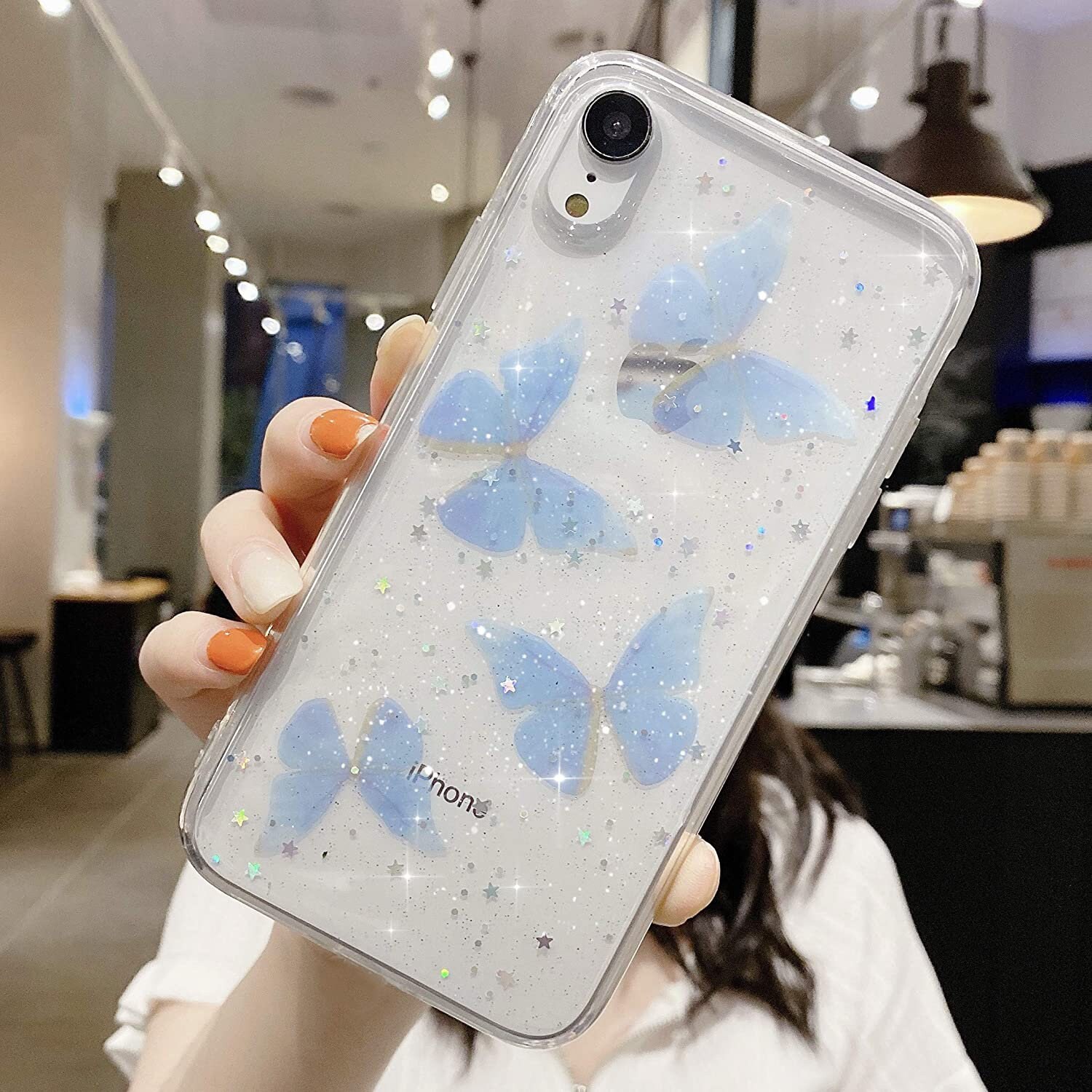 Phone Cases Butterfly Sparkle Blue - Etsy