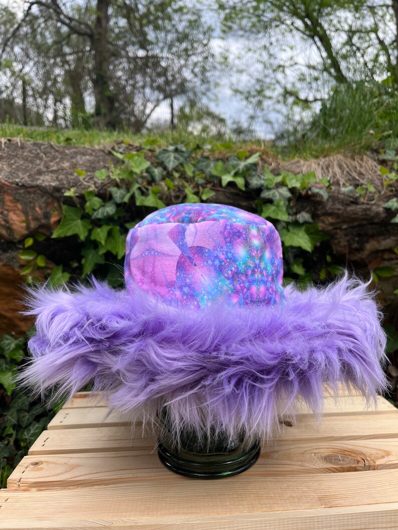 MTO Fluff Hat Reversible Festival Hat Fluffy Hat Faux Fur - Etsy