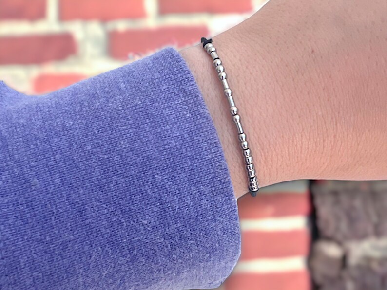 Morse Code Fearless Bracelet: Adjustable Rope String Tie Bracelet / Birthday Christmas ...