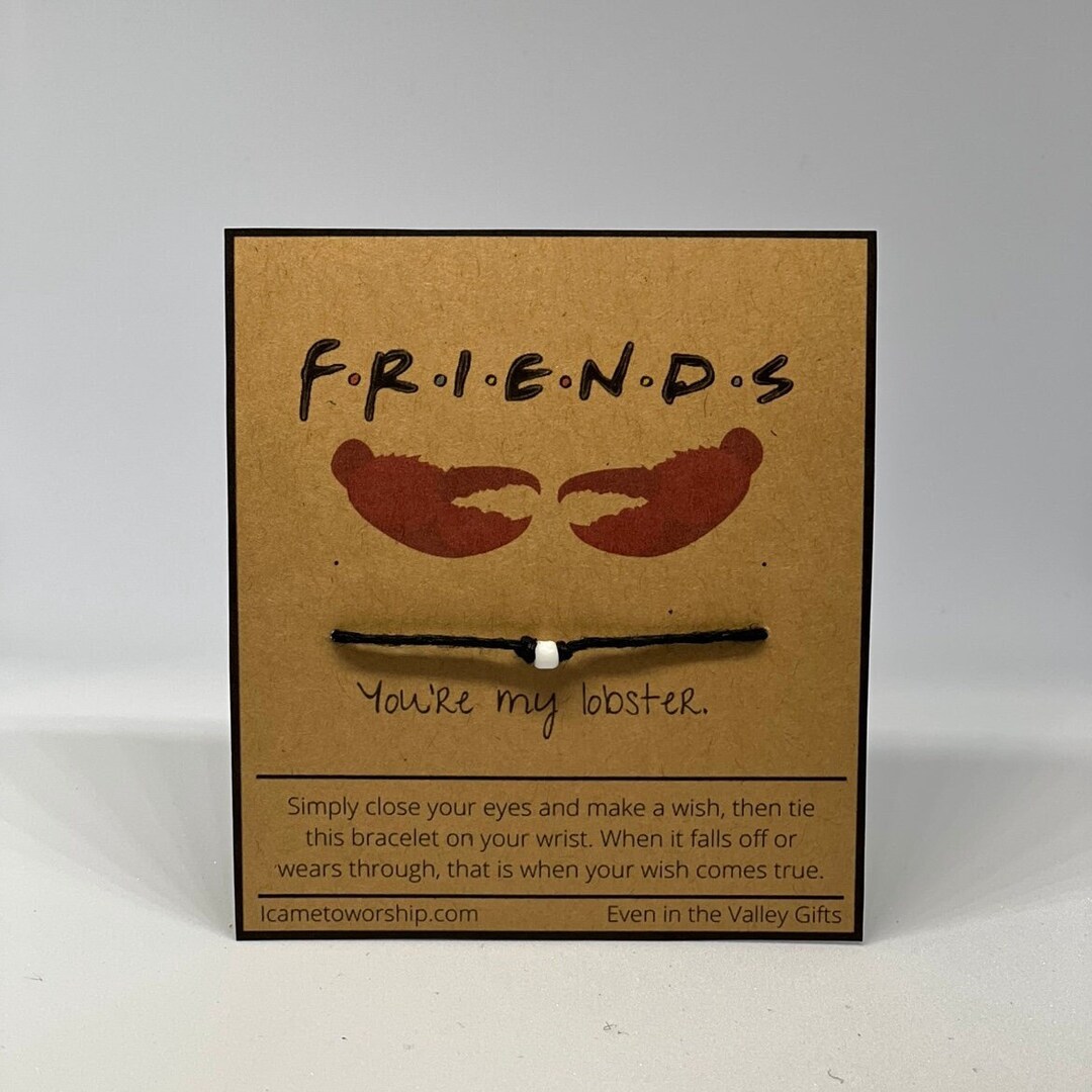 Friends / You're My Lobster Quote TV Show / Handmade Wish - Etsy