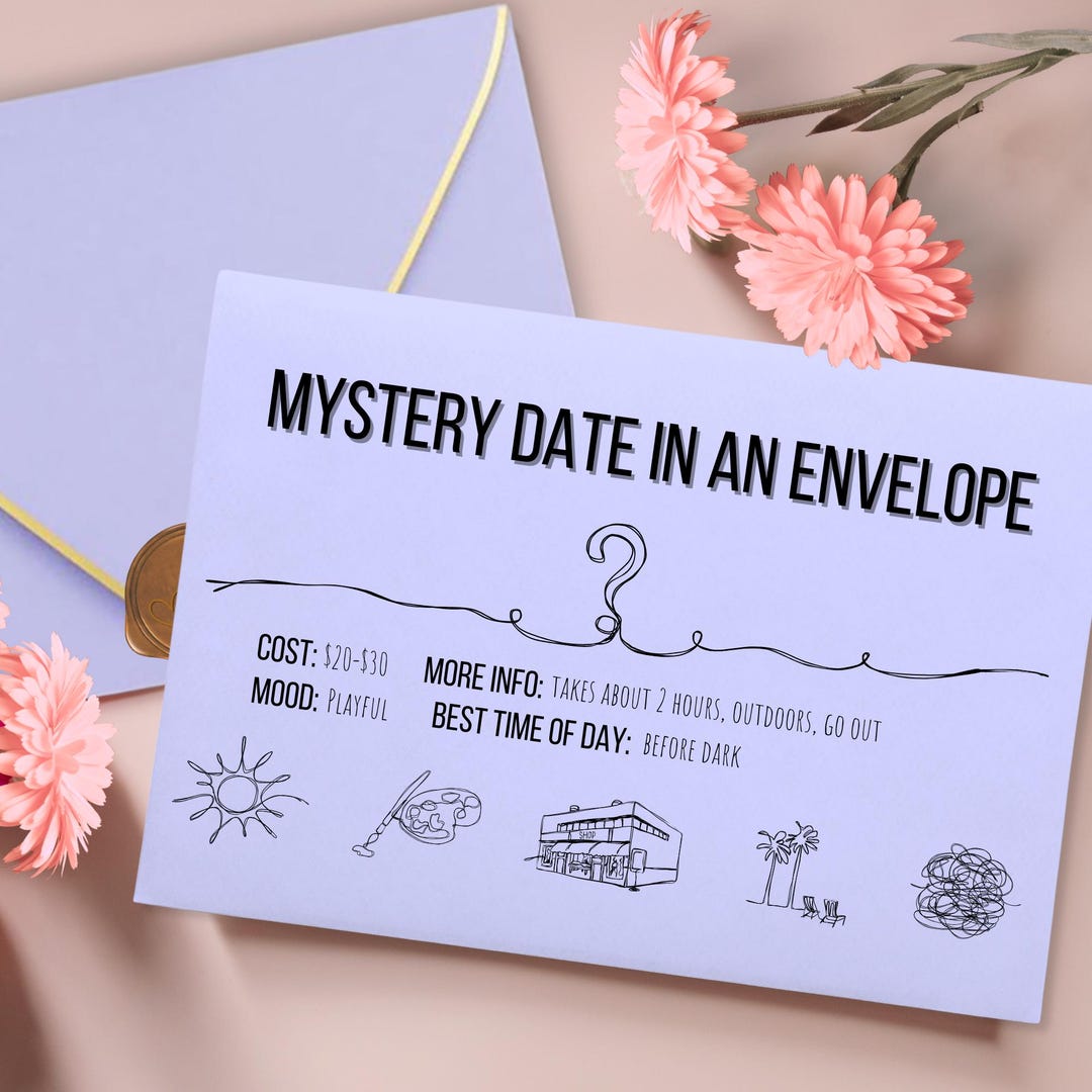 Mystery Date in an Envelope – Date Code 9304 - Romantic Couples Gift ...