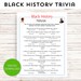 Black History Trivia Game, Black History Game for Kids and Adults ...