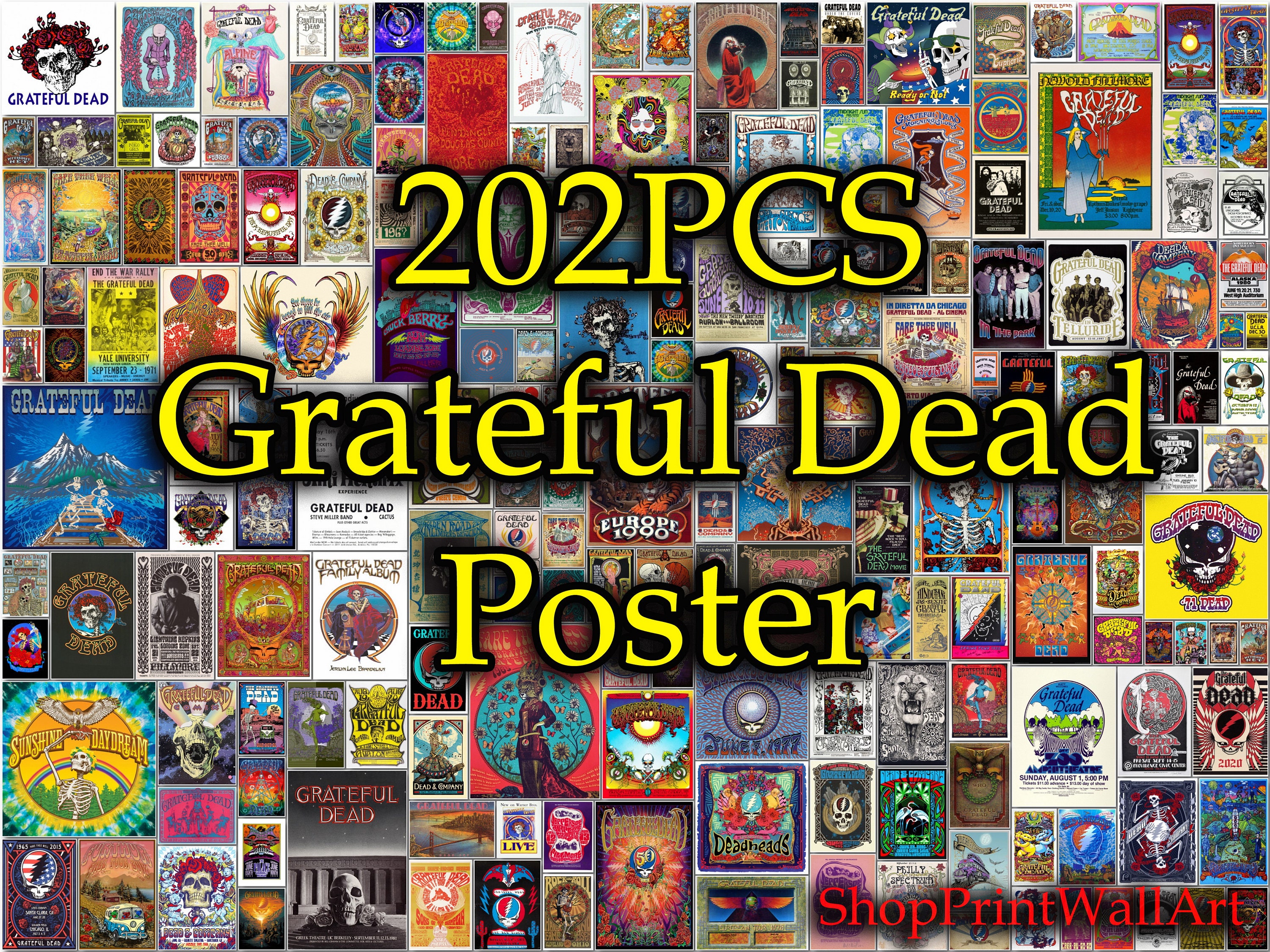 Grateful Dead Collage Poster