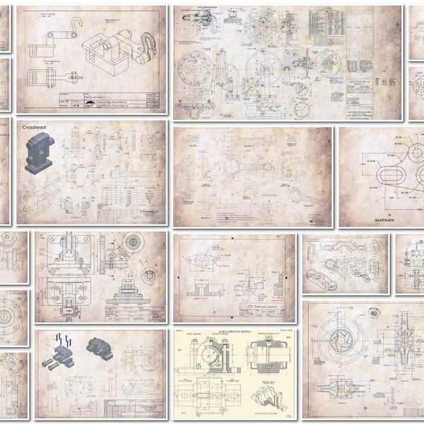 Mechanical Drawings - Etsy