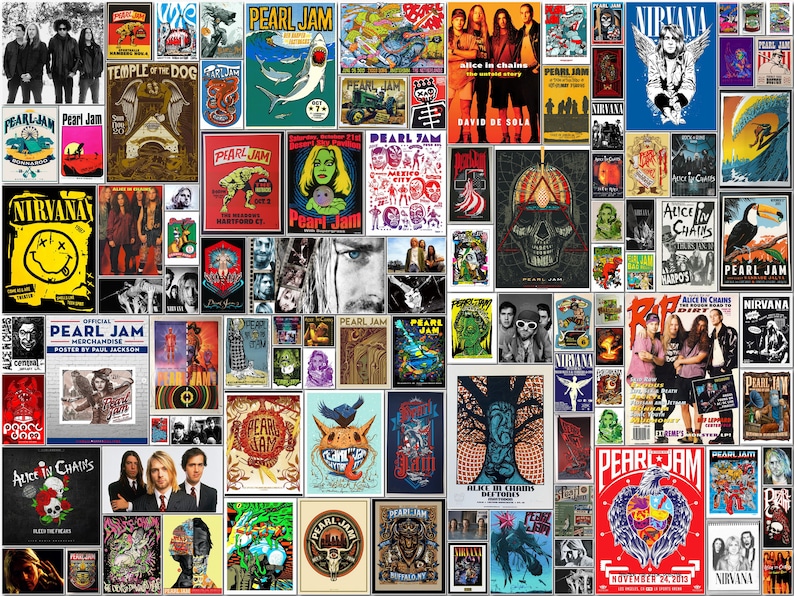 737PCS Grunge Poster, Grunge Room Decor, Grunge Wall Art, Grunge ...