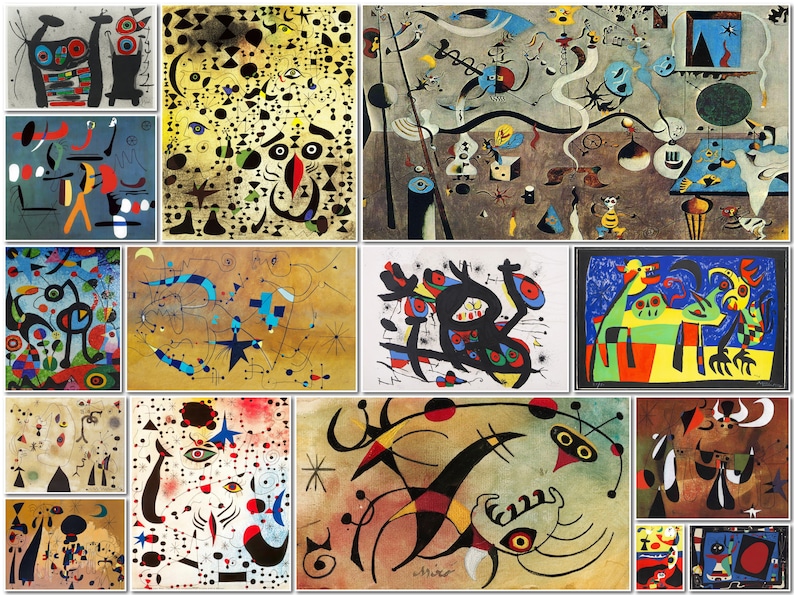 Joan Miro 15 Paintings, Joan Miro Print, Joan Miro Art, Printable ...