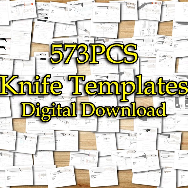 Printable Knife Template - Etsy