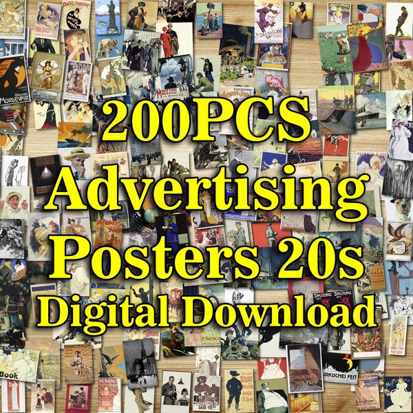 Vintage Ads Posters - Etsy