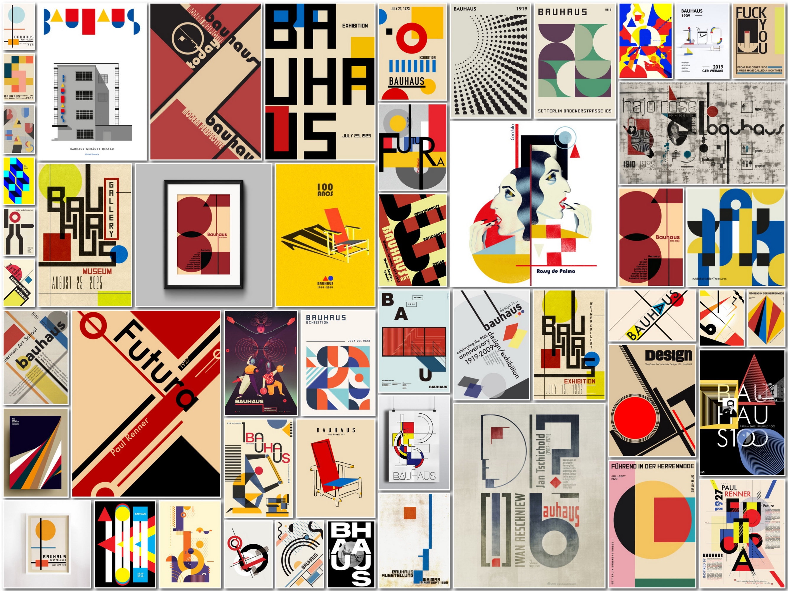 215PCS Bauhaus Poster, Bauhaus Print, Bauhaus Poster Set, Bauhaus Decor ...