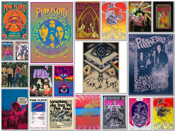 Pink Floyd Collage Poster
