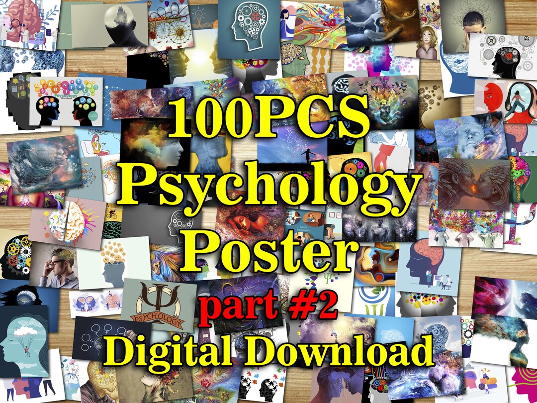 100PCS Psychology Art, Psychology Gift, Psychiatry Poster, Psych Poster ...