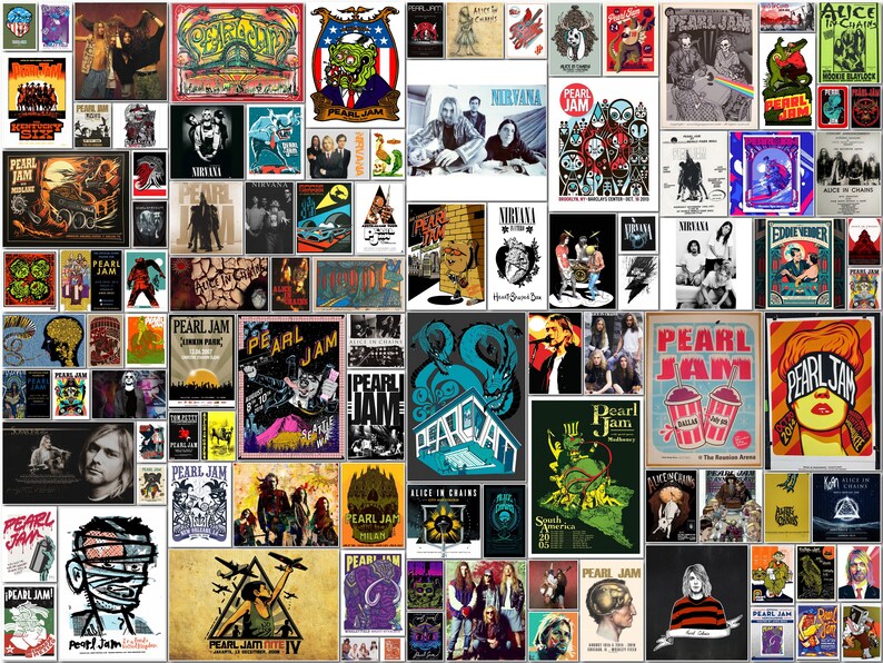 737PCS Grunge Poster, Grunge Room Decor, Grunge Wall Art, Grunge ...