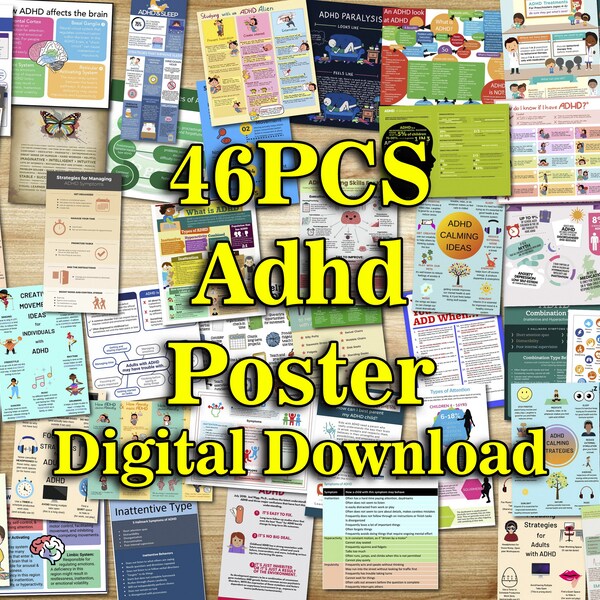 Adhd Posters - Etsy