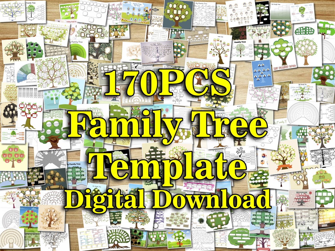 Family Tree Template, Family Tree Svg, Family Tree Prin, Family Tree ...
