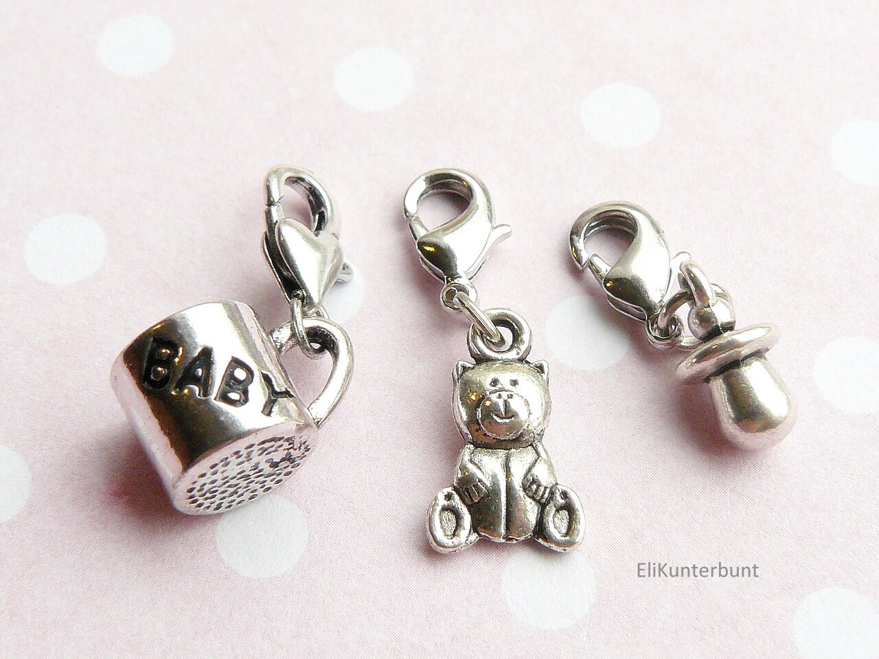 Charm Set BABY 3-piece 26-29 mm Set 4 | Etsy
