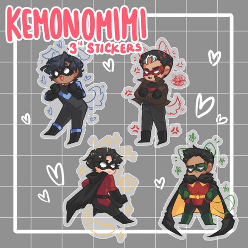 BATFAM Kemono 2.5 Acrylic Charms | Etsy
