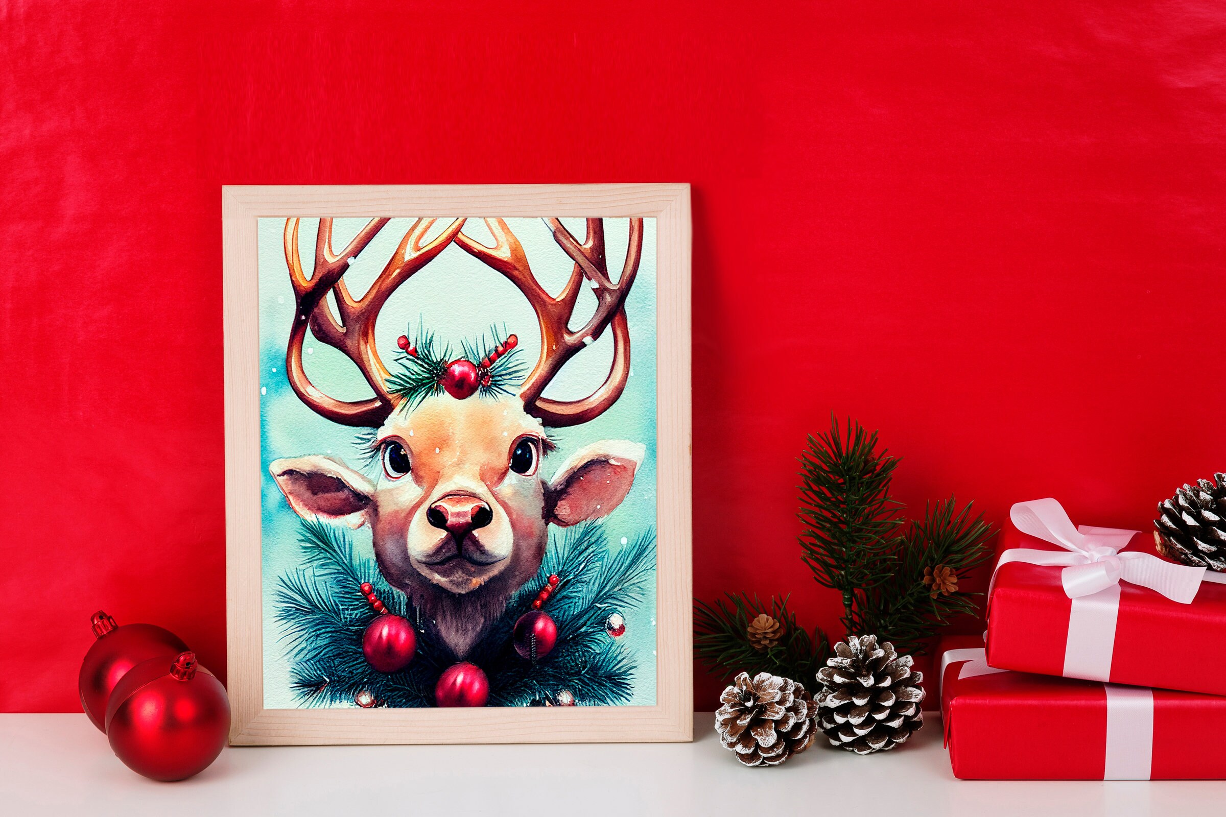 Rudolph the Red Nosed Reindeer Print Nursery Printable - Etsy