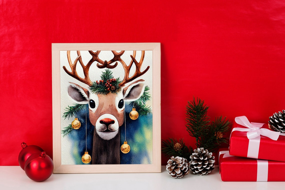 Rudolph the Red Nosed Reindeer Print Nursery Printable - Etsy