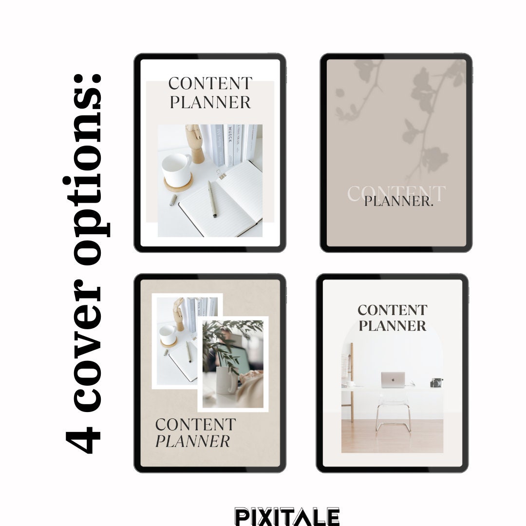 Instagram Content Planner Social Media Planner and Calendar Content ...