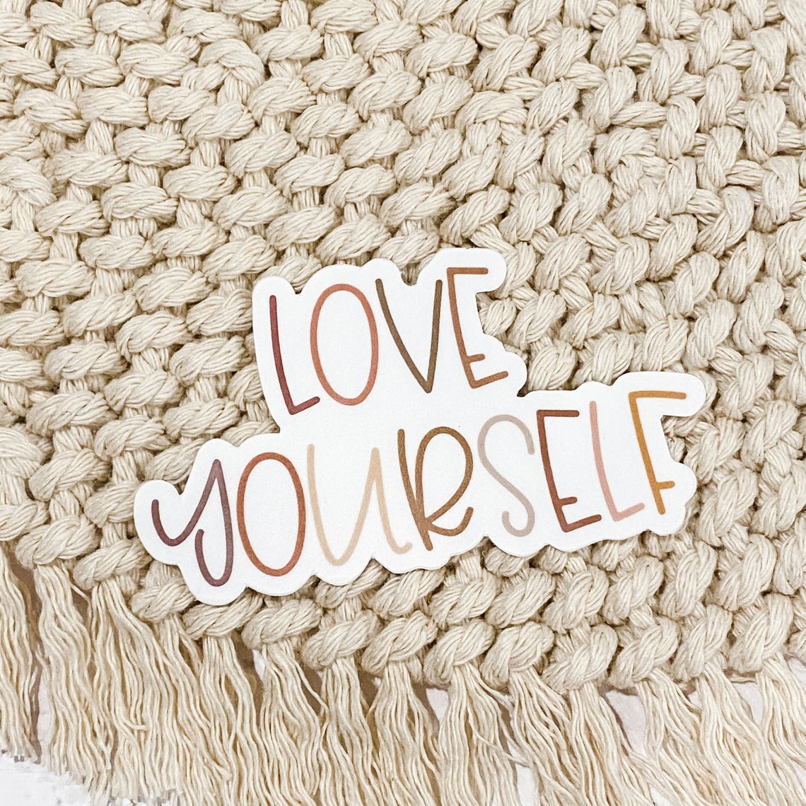 Love yourself sticker VSCO cute sticker aesthetic self | Etsy