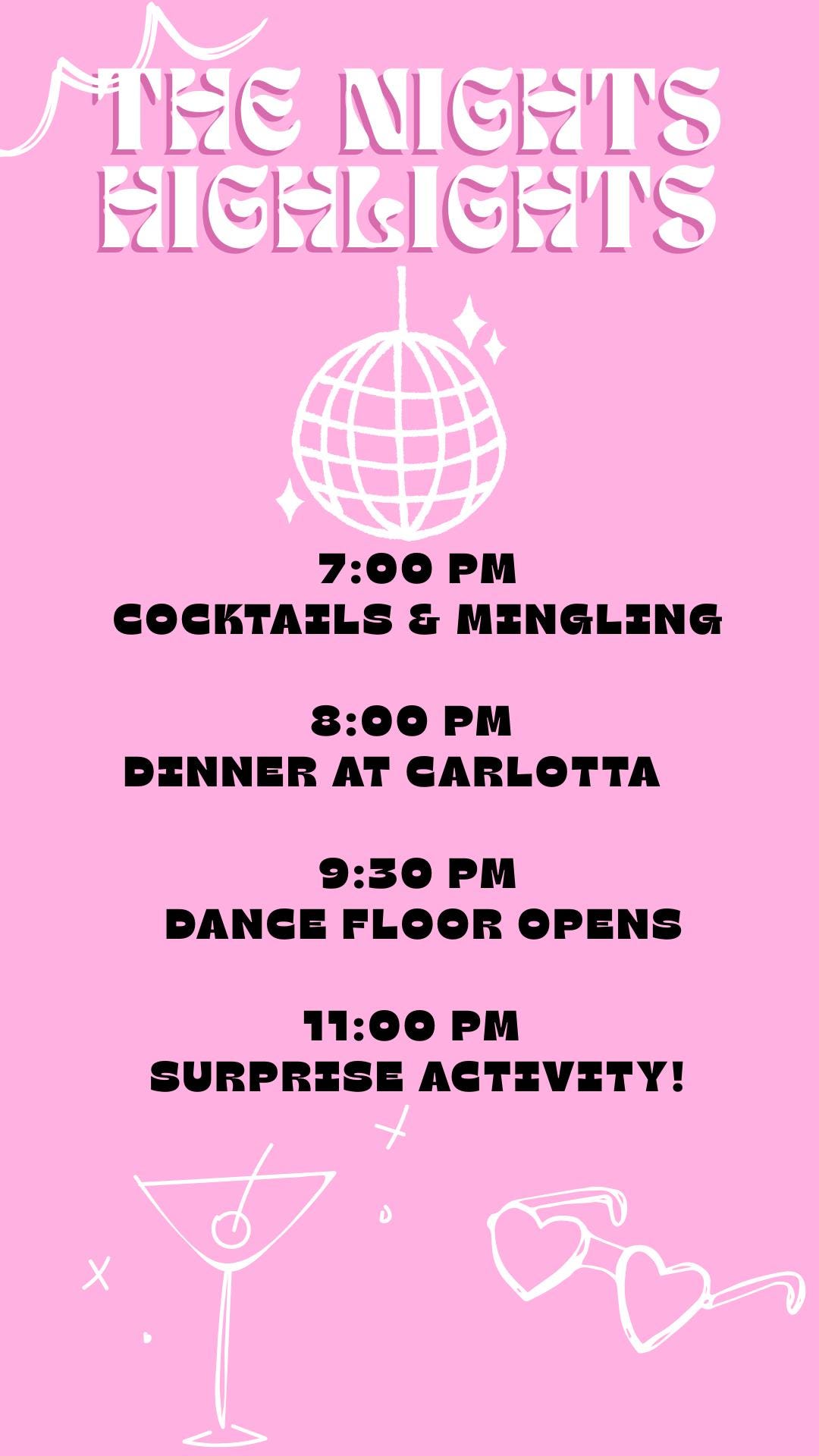 Girls Night Invitation Canva Template | Editable Digital Party Invite ...