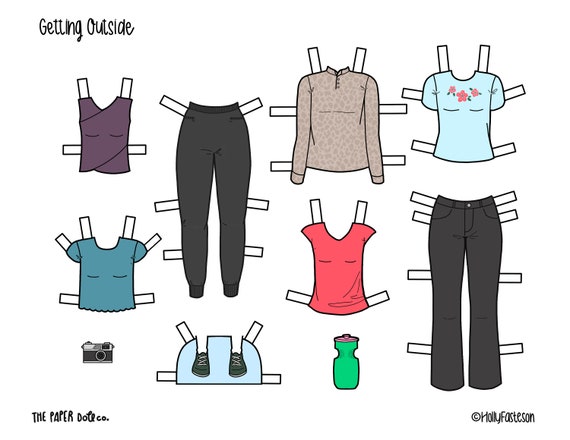 Printable Paper Dolls PNG & PDF Files for Download Kids - Etsy