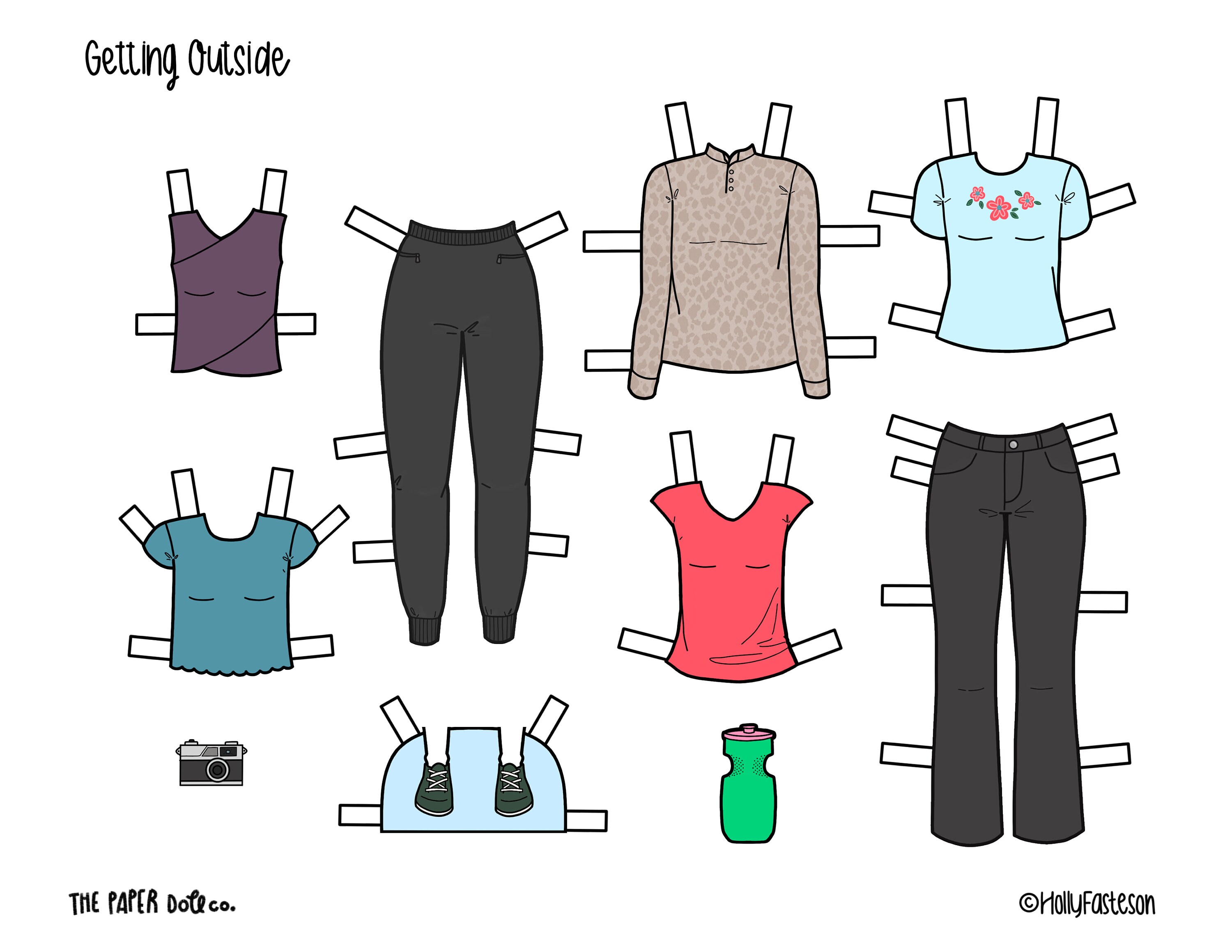 Printable Paper Dolls, PNG & PDF Files for Download, Kids Craft - Etsy