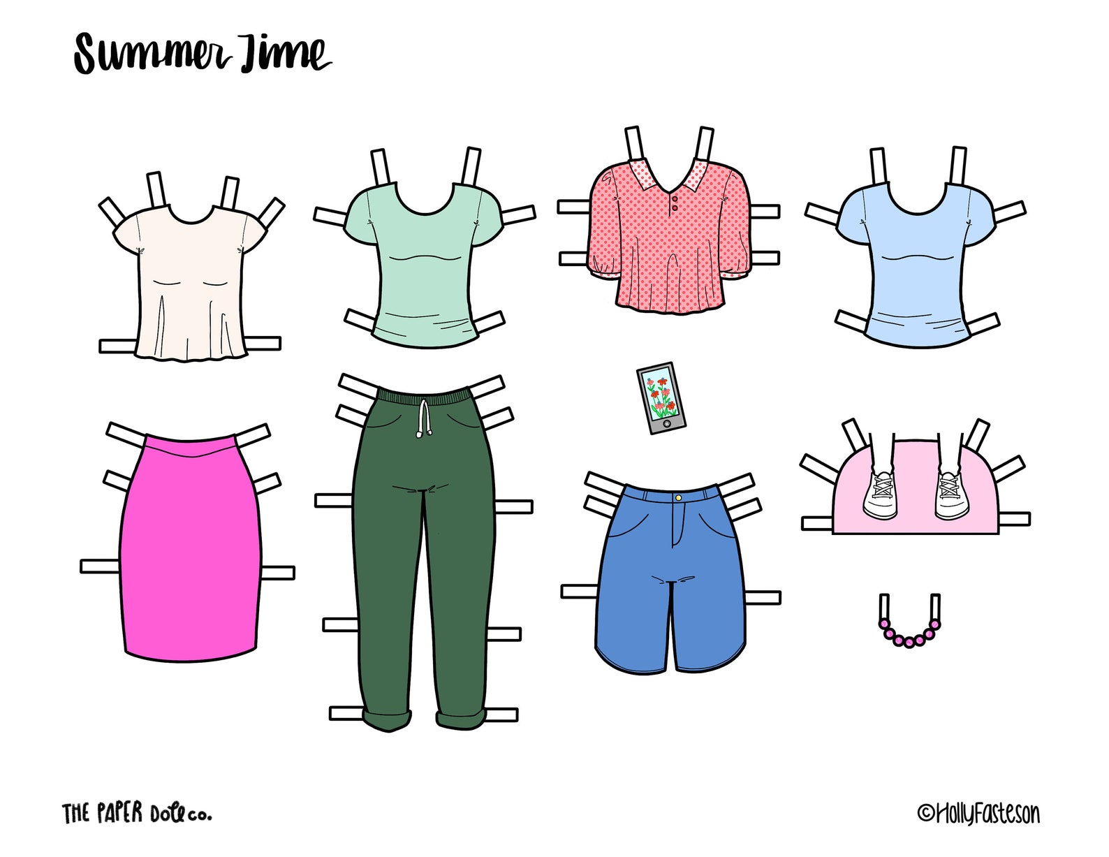 Printable Paper Dolls, PNG & PDF Files for Download, Kids Craft - Etsy