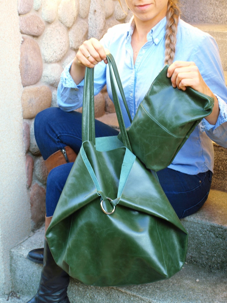 Large OVERSIZED TOTE Bag Slouchy Leather Purse Weekender - Etsy