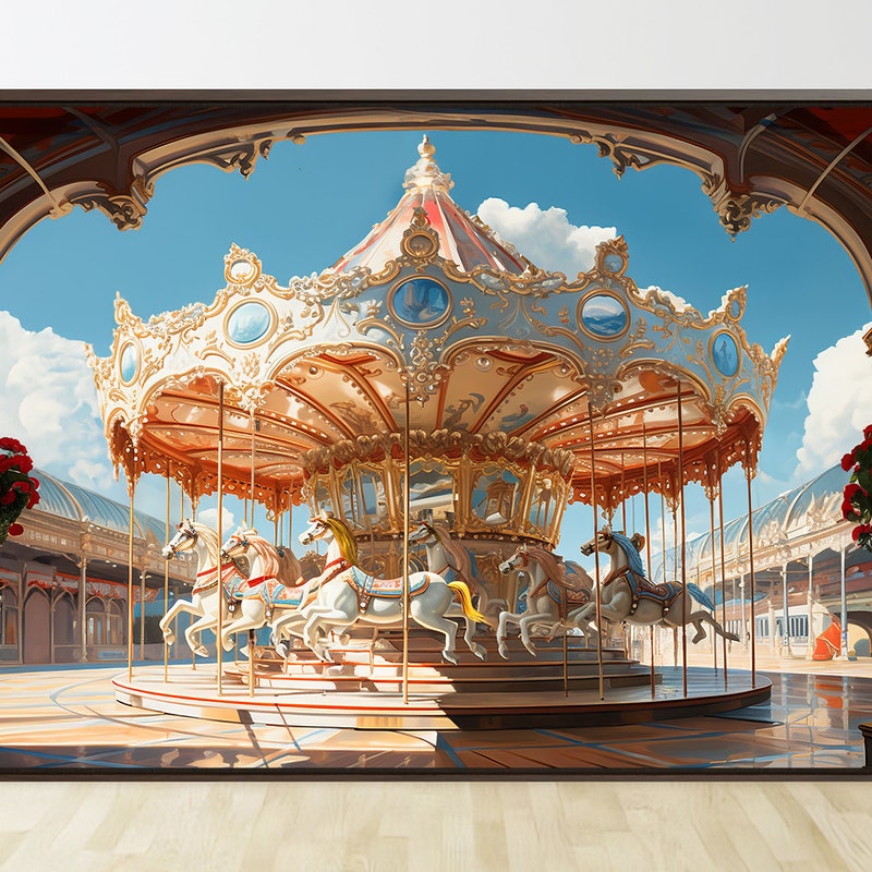 Carousel Art - Etsy