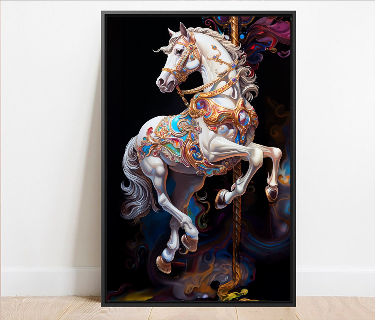 Carnival Carousel Horse Art Posters, Framed Prints and Canvases Horse ...