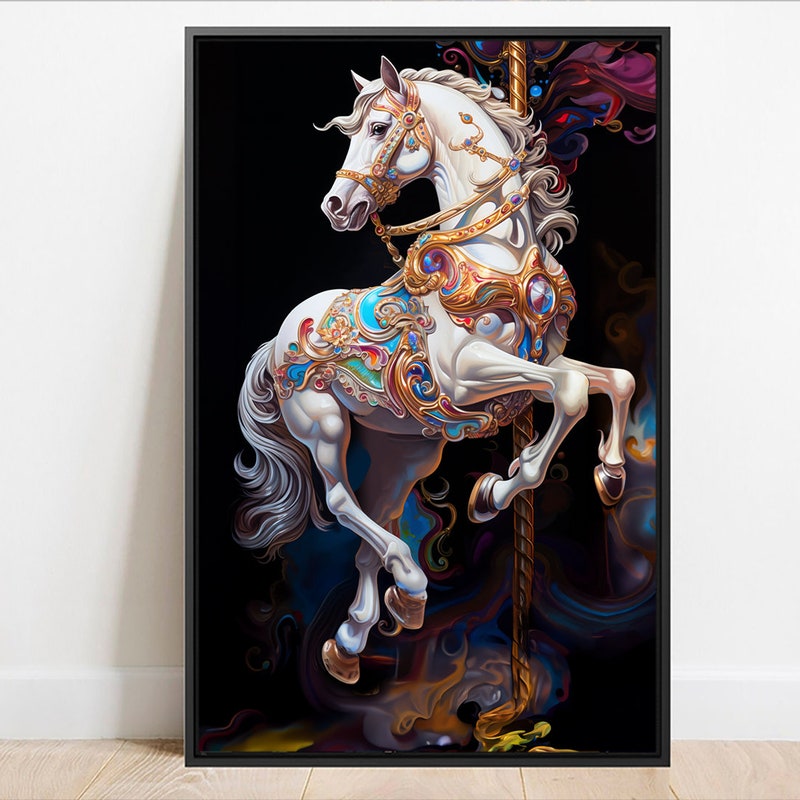 Carousel Horse Art - Etsy