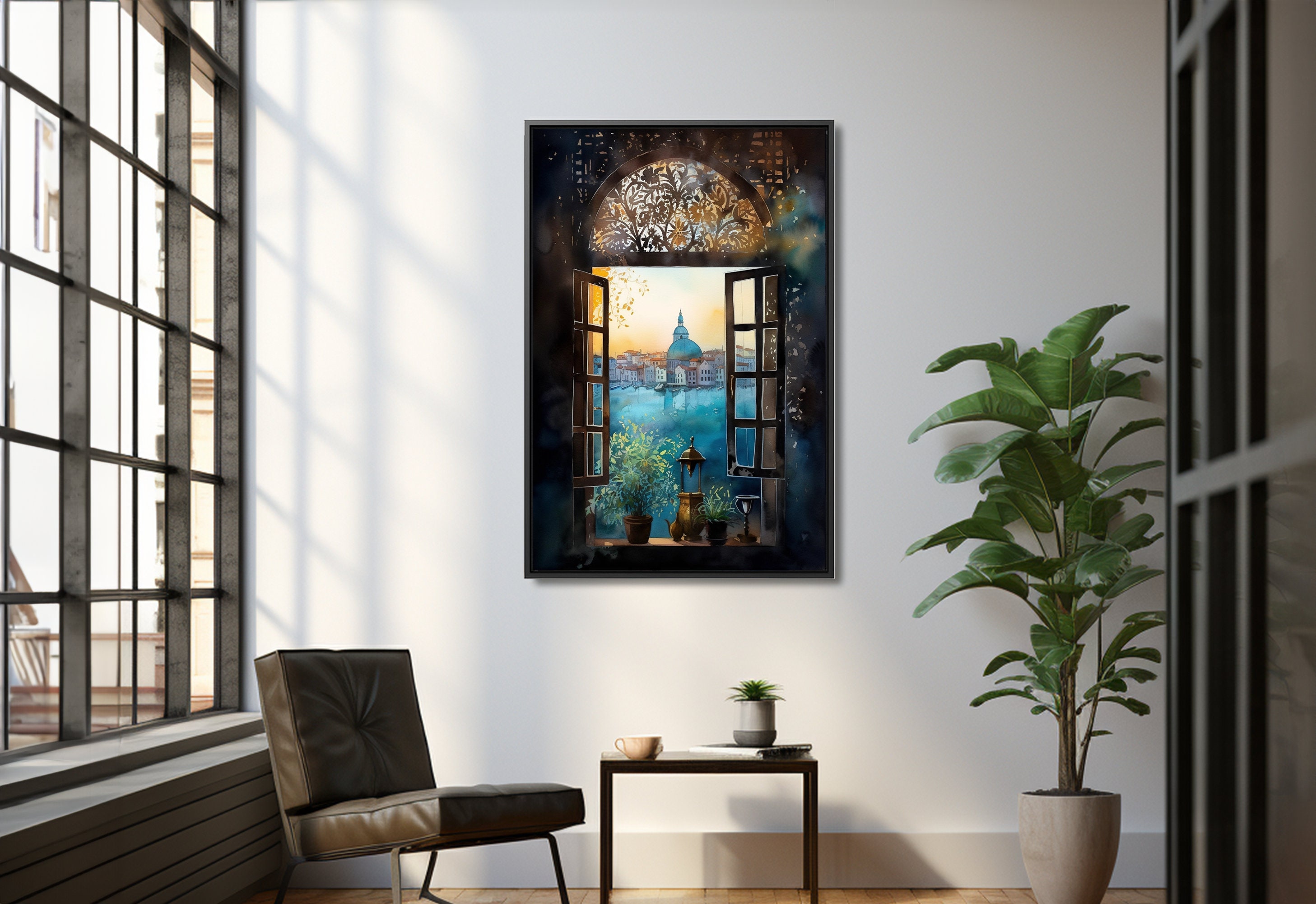 Persian Window Watercolor Artwork Prints and Framed Prints - Etsy