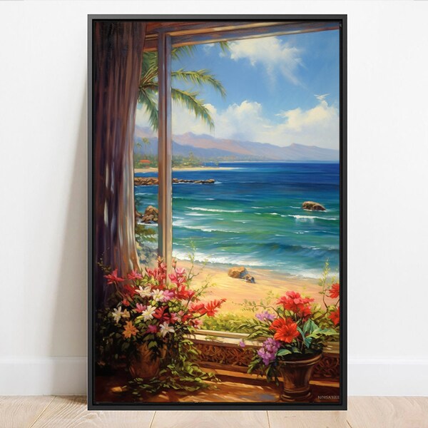 Open Window Beach Wall Art - Etsy