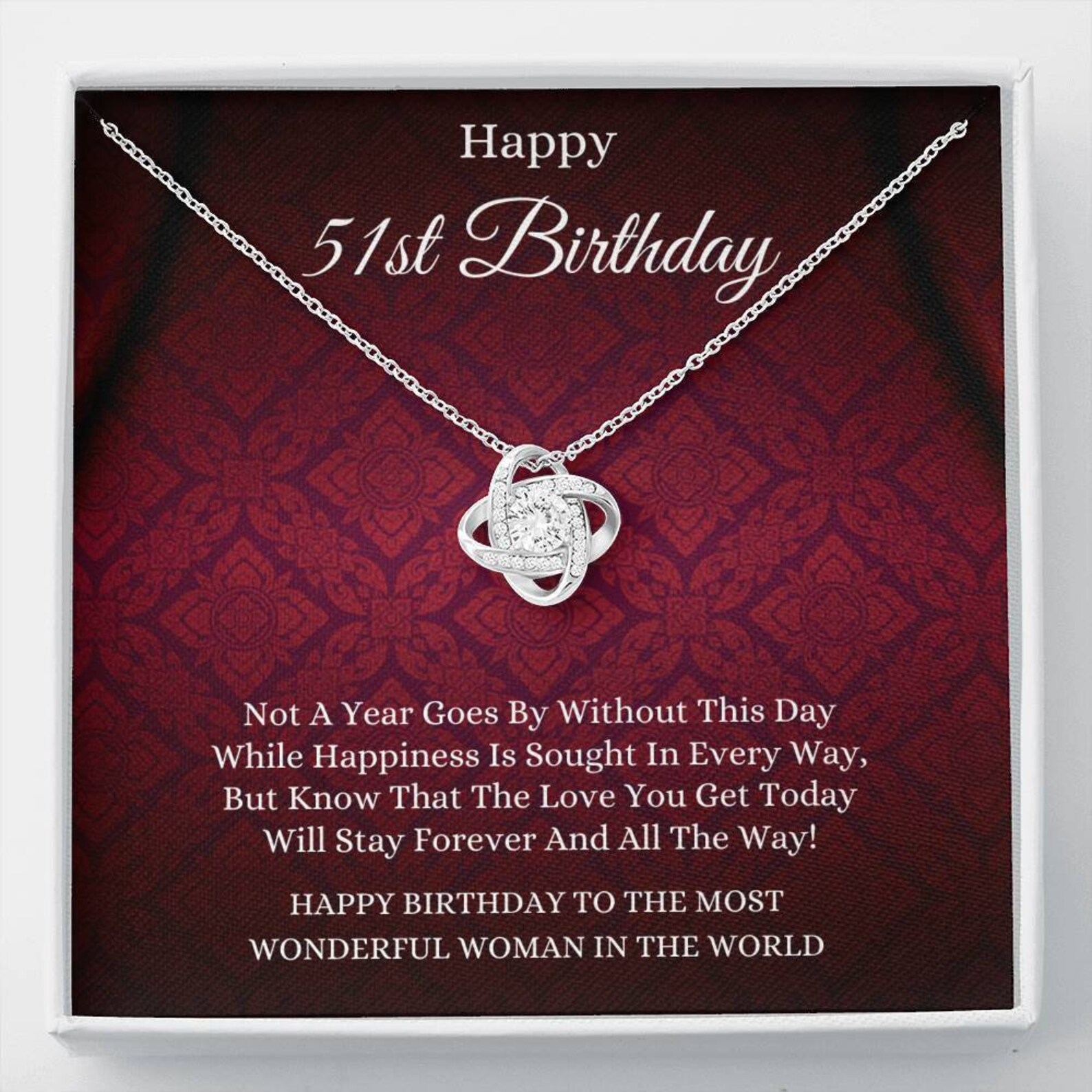 51st Birthday for Her Gift 51st Birthday Gift for Her Fifty | Etsy