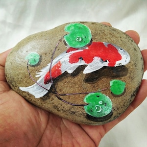 Fish painted rocks | Etsy