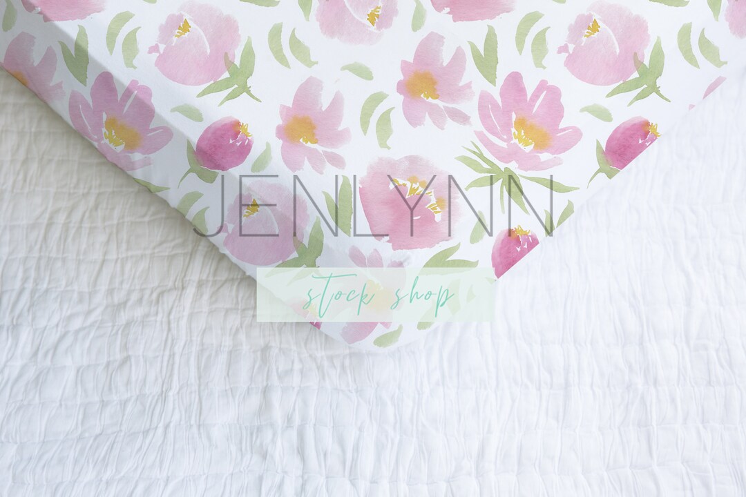 Crib Sheet Mockup: Nursery Bedding Template (PSD) - Etsy